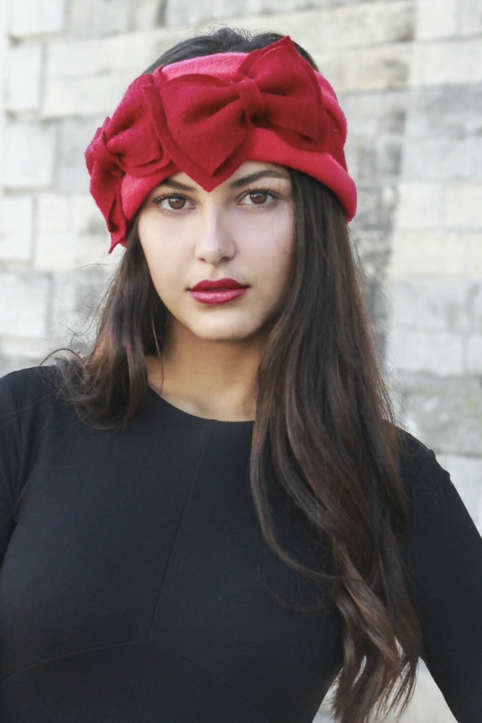 Bandeau Béatrice rouge - Maison Belema